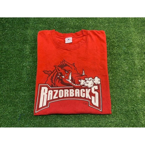 Delta | Shirts | Vintage Arkansas Razorbacks Tshirt Large 9s Retro ...